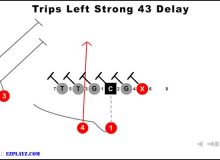 Trips Right Weak Y Post - Youth Football Plays and Formations
